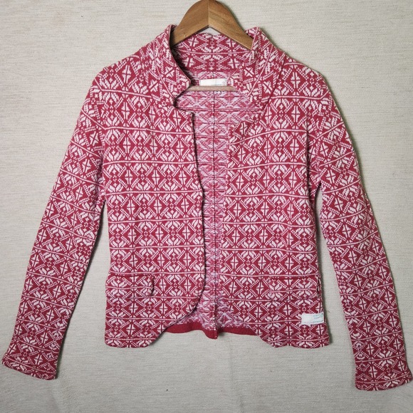 Odd Molly | Sweaters | Odd Molly Red Fair Isle Lambwool Blend Cardigan ...